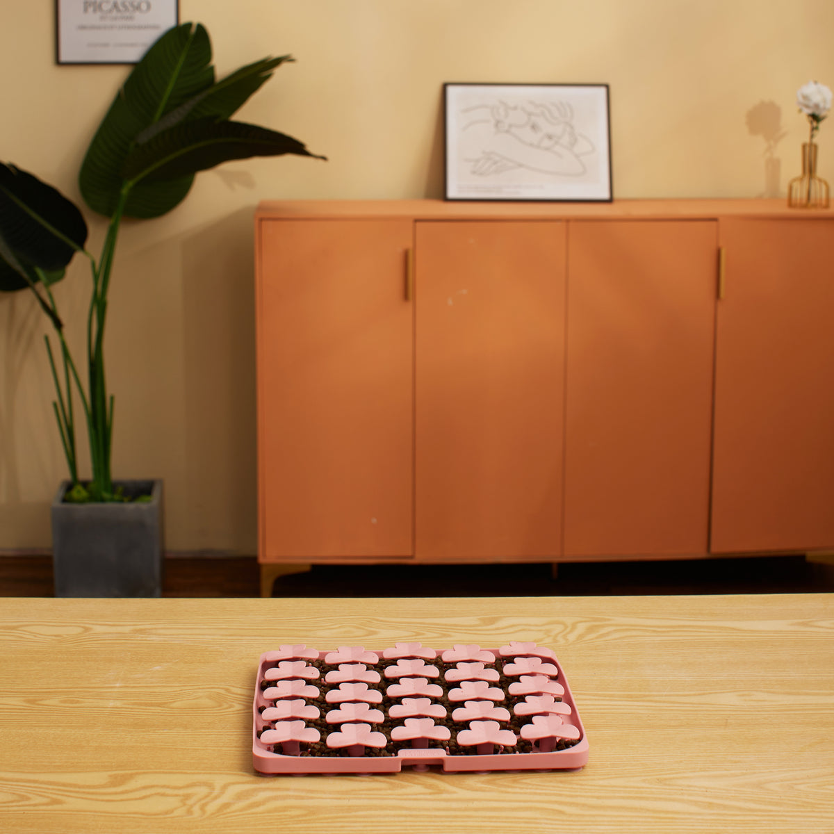 Puzzle Mat / Feed with Nature (Coral-Pink)